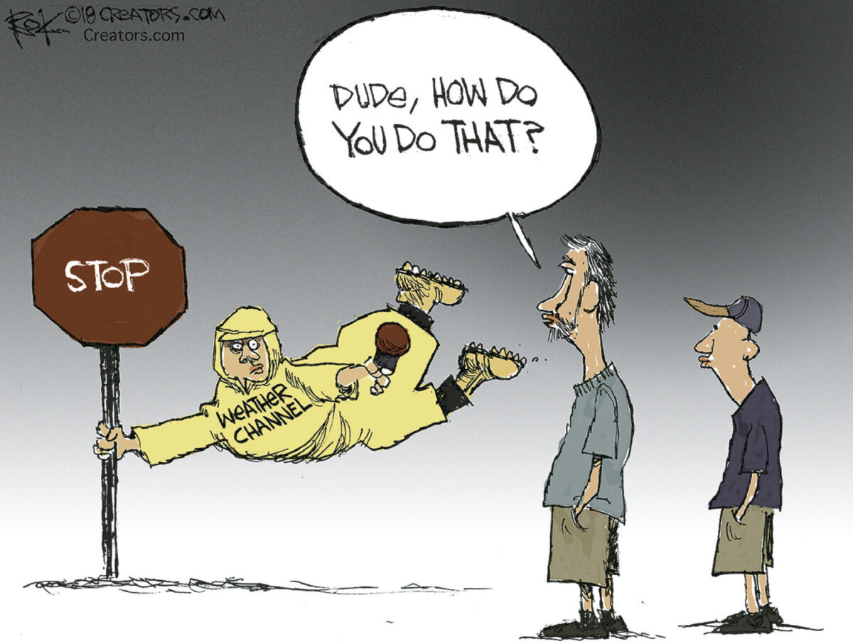 Cartoon: Weather Channel antics | News, Sports, Jobs - Standard-Examiner